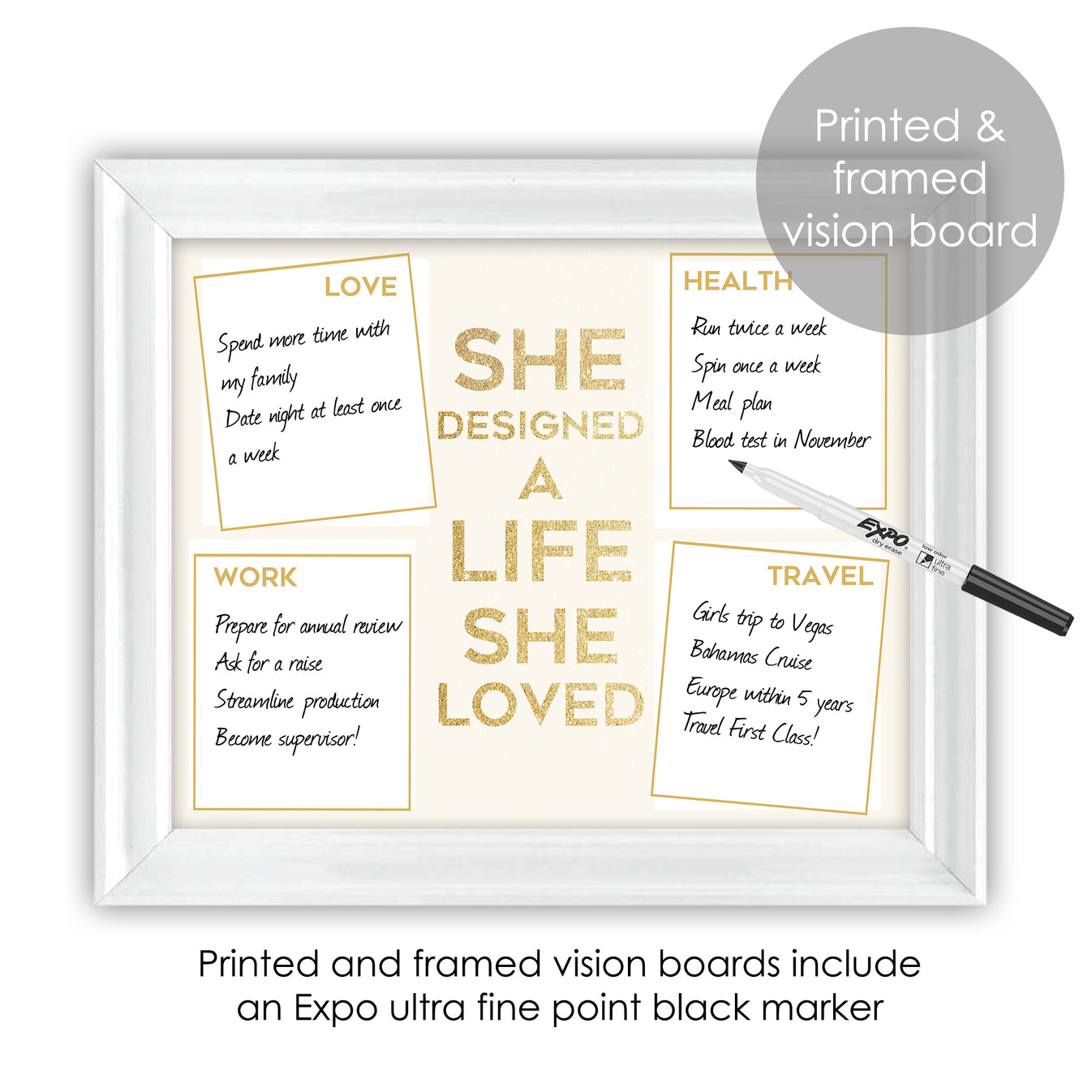 She Designed a Life She Loved DIY Vision Board for Home Office – La ...