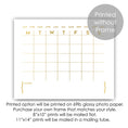 Modern Gold Monthly Calendar Wall Art for Office Decor – La Design Boutique