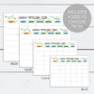 Editable Weekly Homework Chart Template – La Design Boutique