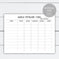 Editable Weekly Homework Chart Template – La Design Boutique