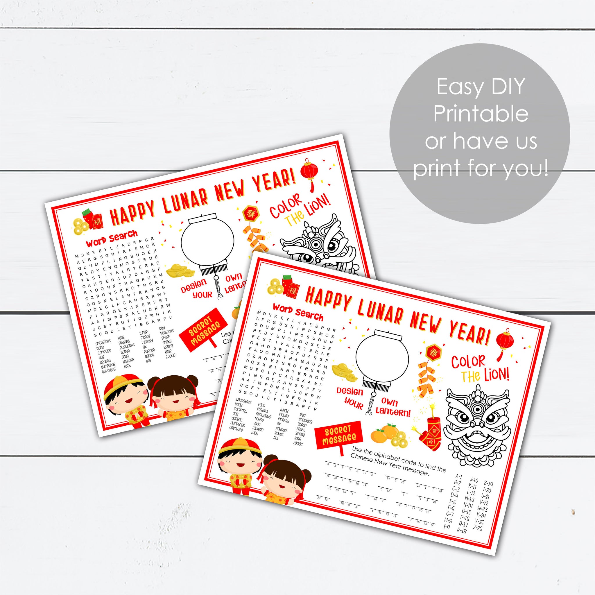 Chinese New Year Activity for Kids – La Design Boutique