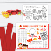 Lunar New Year Activity Sheets for Kids with DIY Paper Dragon – La ...
