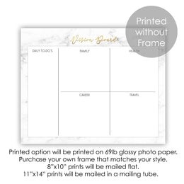 Marble Vision Board Planner for Home Office – La Design Boutique