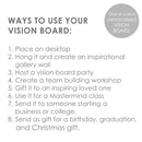 Simple Gold and Gray Modern Vision Board Creator – La Design Boutique
